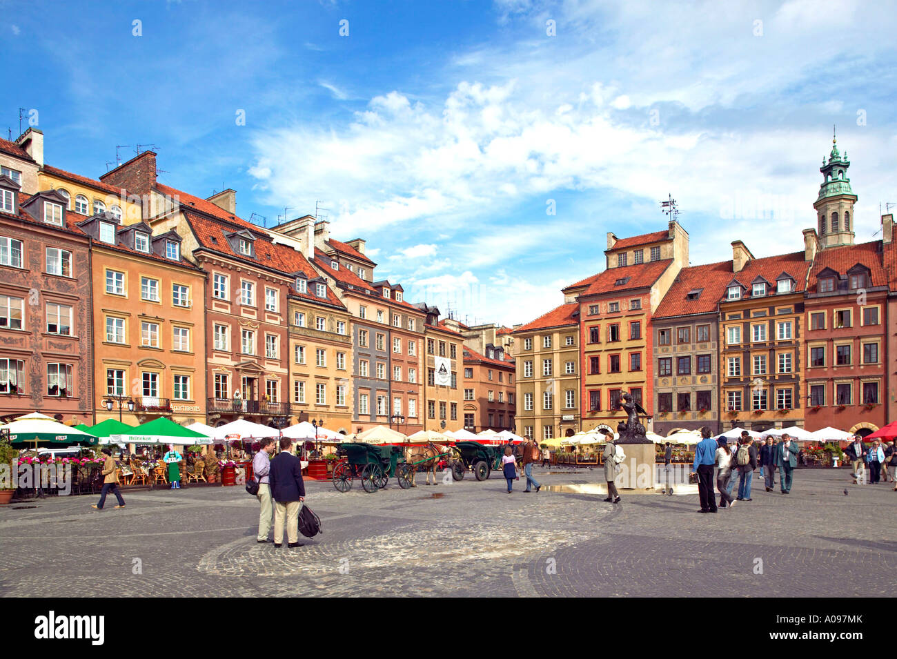 Polen, Warschau Altstaetder Marktplatz,old town square in warsaw poland ...