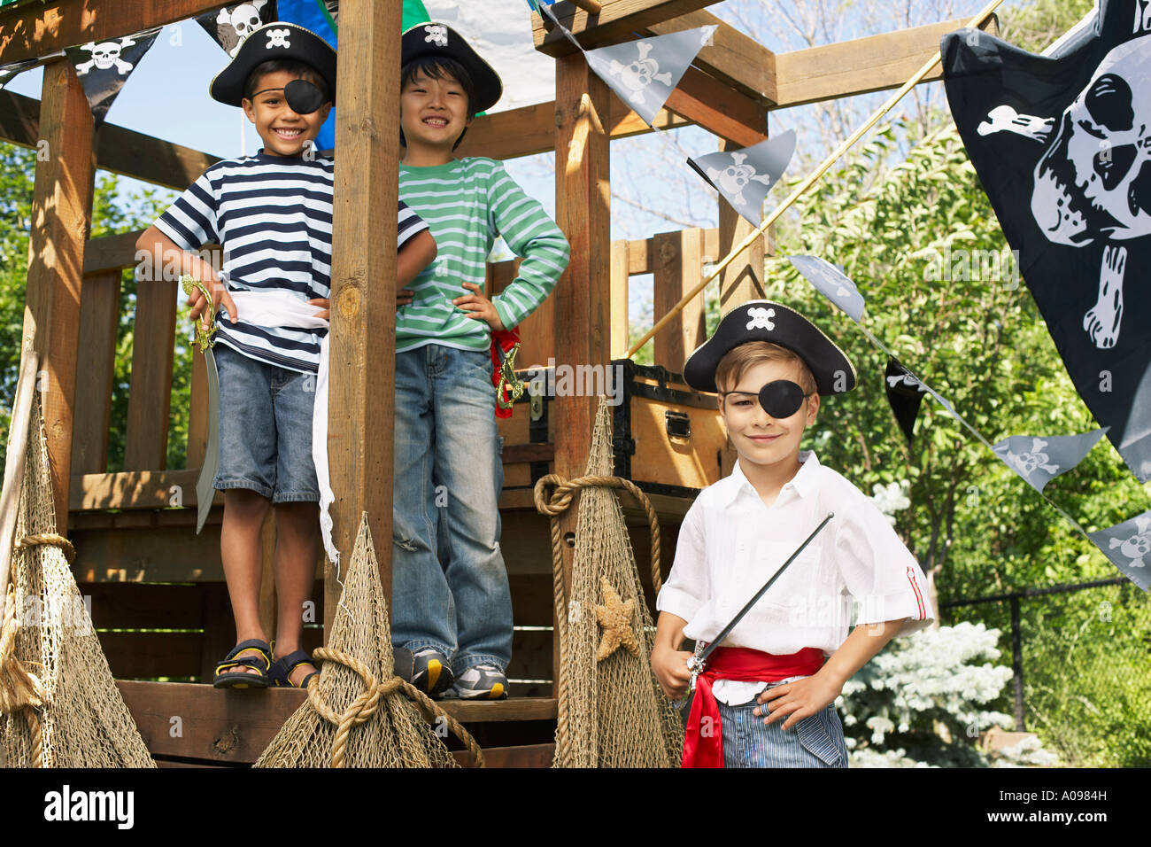 Group Boys Play Sword High Resolution Stock Photography and Images - Alamy