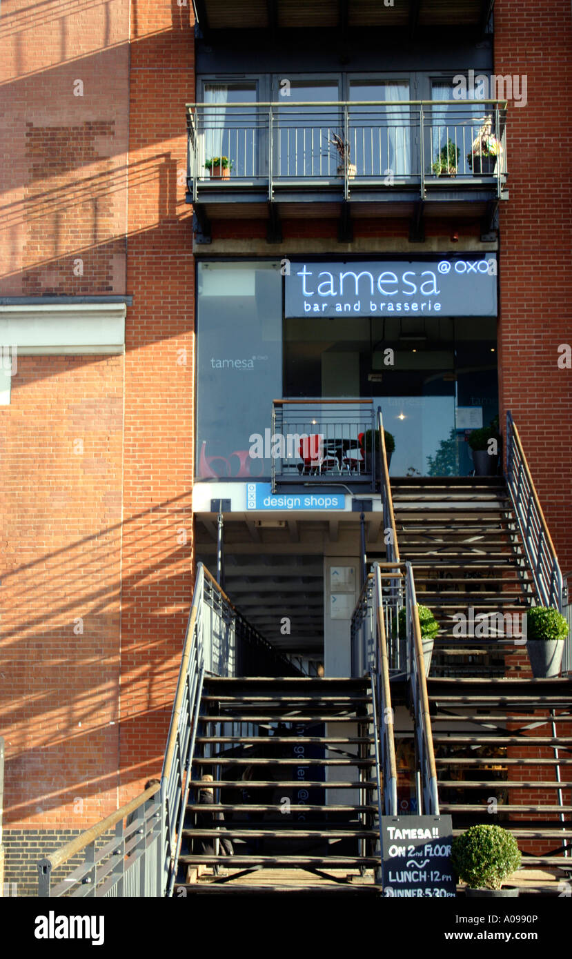 Tamesa Bar and Brasserie South Bank London Stock Photo - Alamy