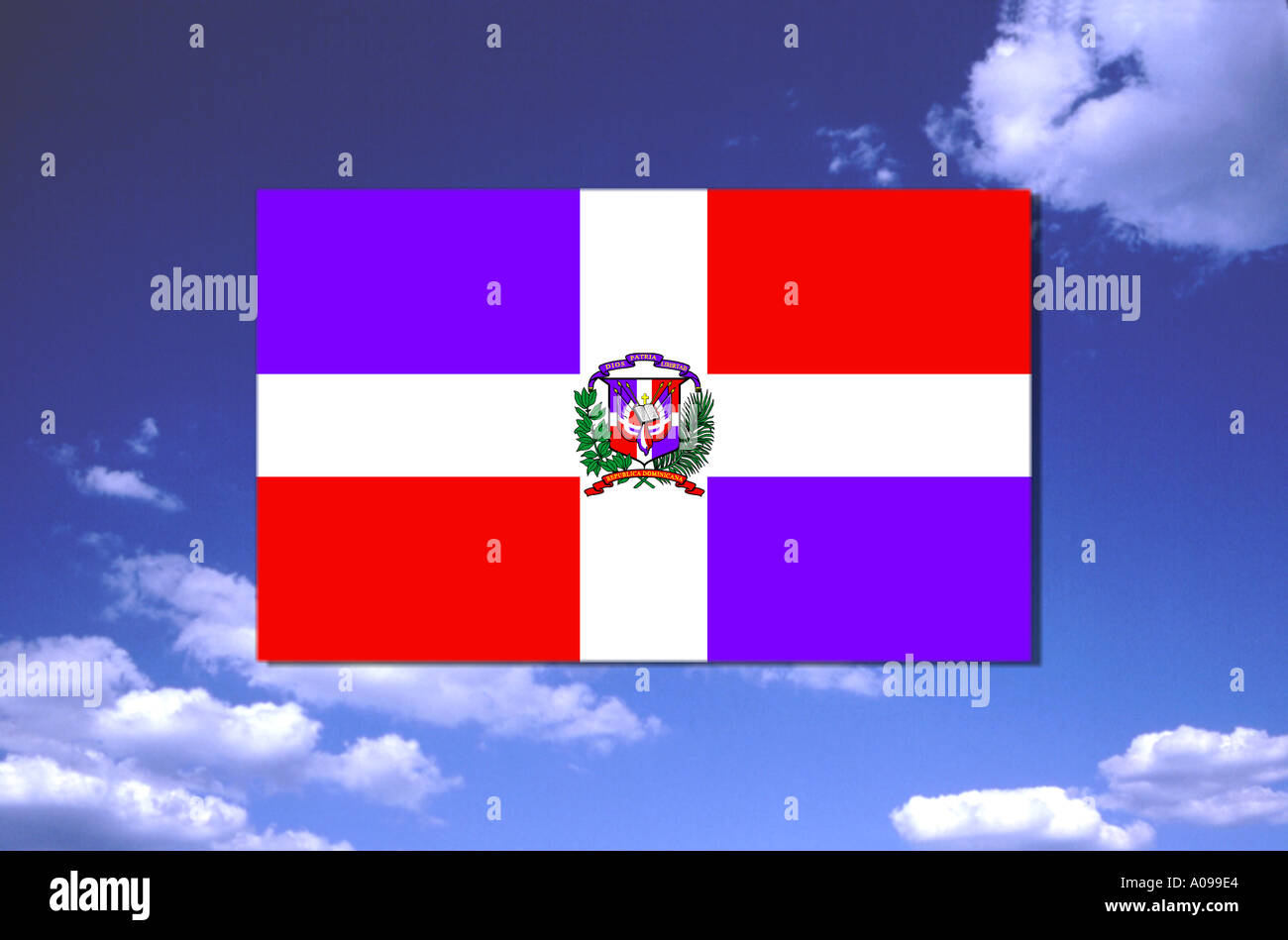 Flag of Dominican Republic Stock Photo - Alamy