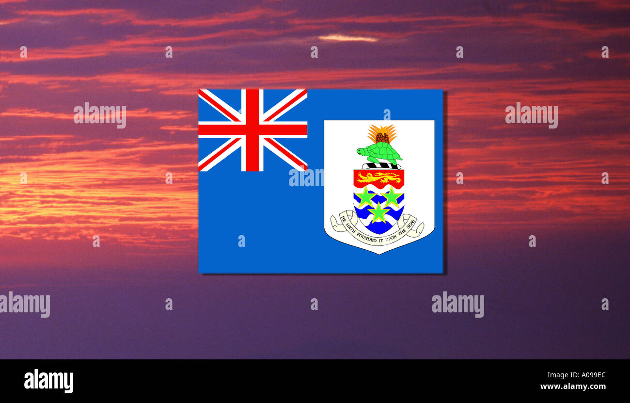 Flag of the Cayman Islands Central America Stock Photo - Alamy