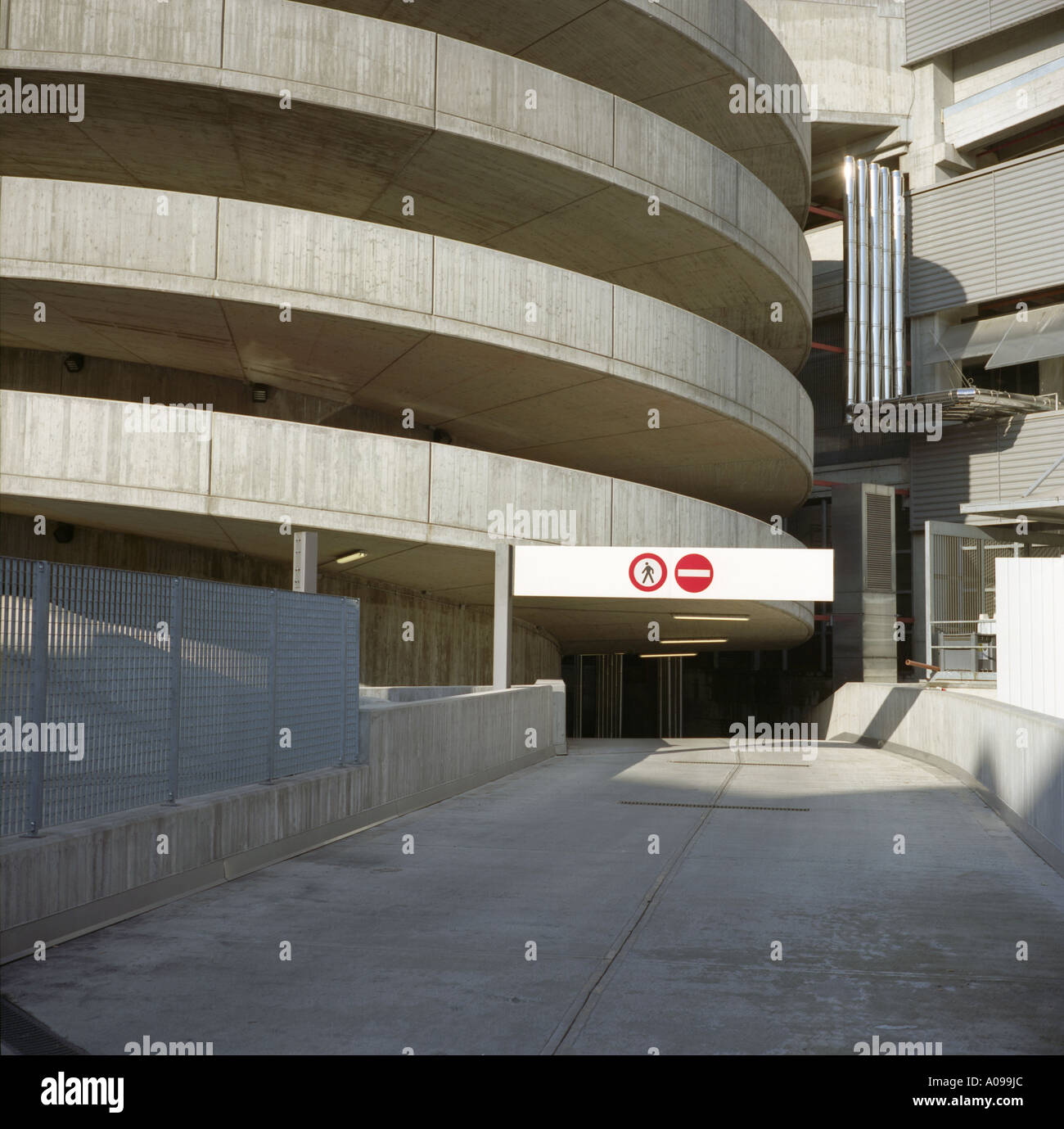 Spiral car park entrance hi-res stock photography and images - Alamy
