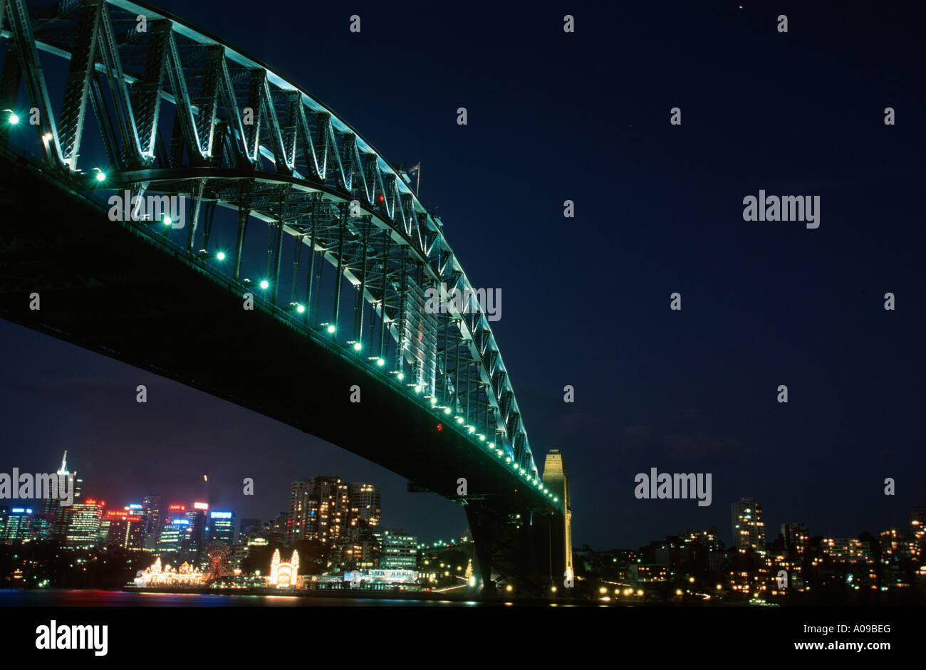 Harbour Bridge at Night widest long-span bridge in the world and the ...