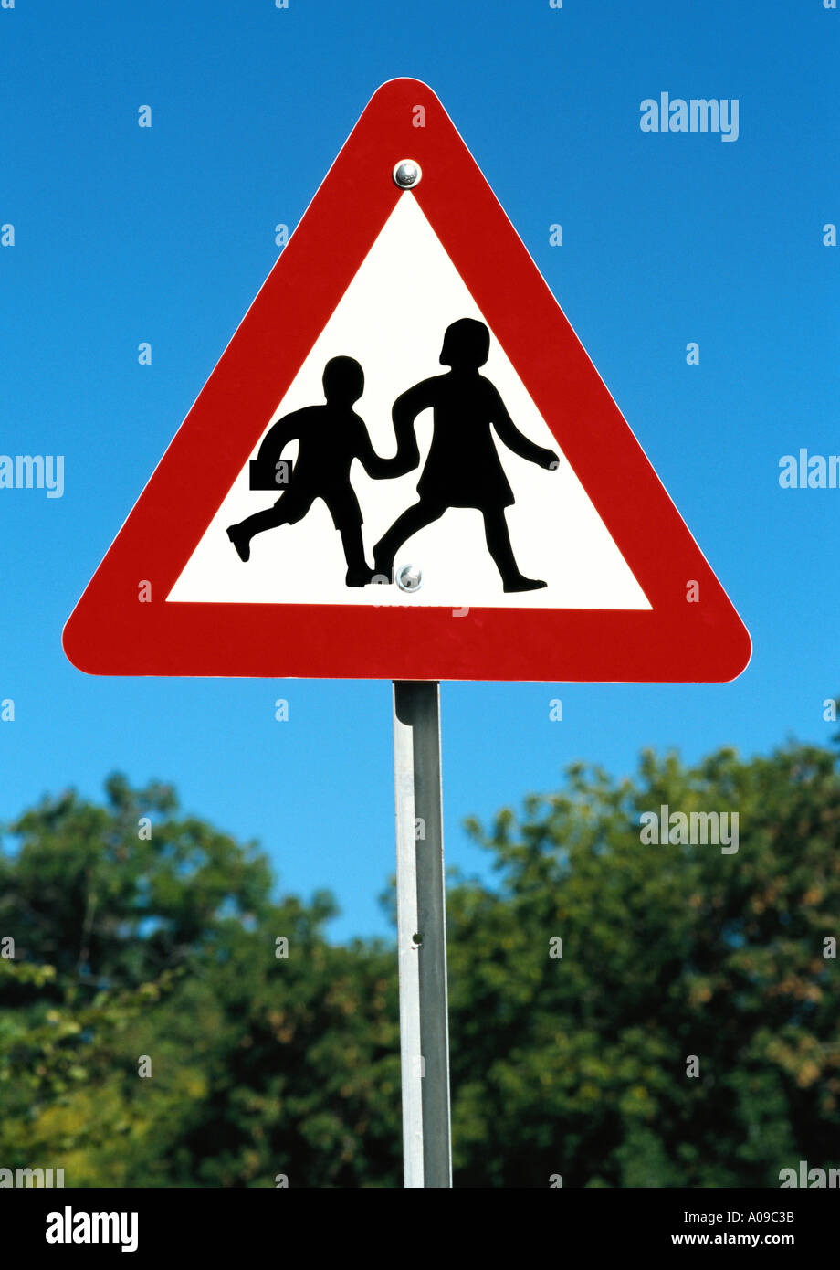 School zone sign Stock Photo - Alamy