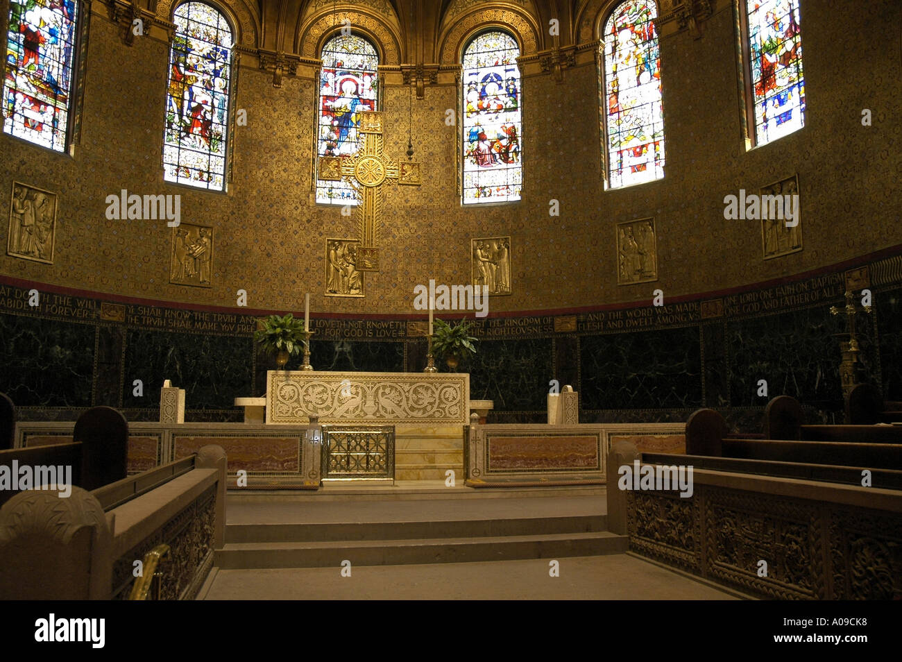 Interior View, Trinity Church, Boston, Massachusetts Stock Photo - Alamy