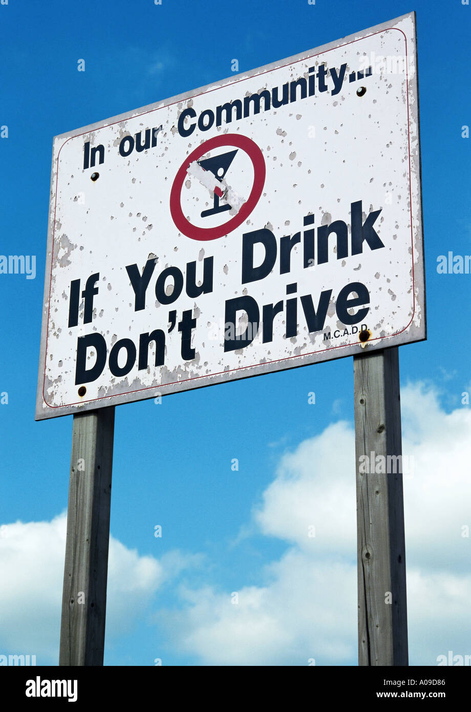 If you drink don't drive sign Stock Photo - Alamy