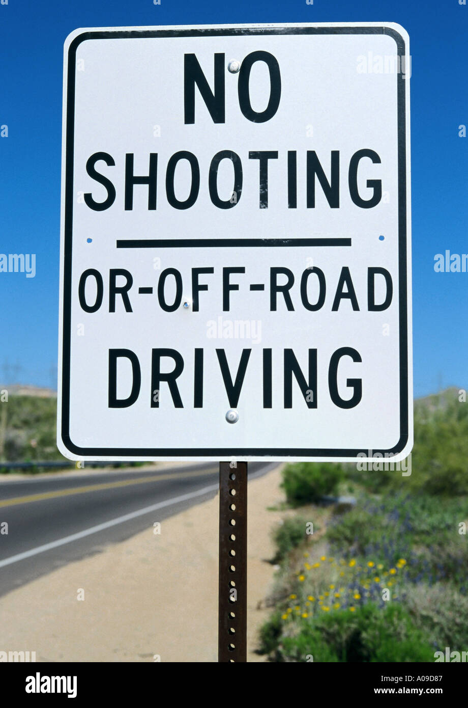 No off road driving sign hi-res stock photography and images - Alamy