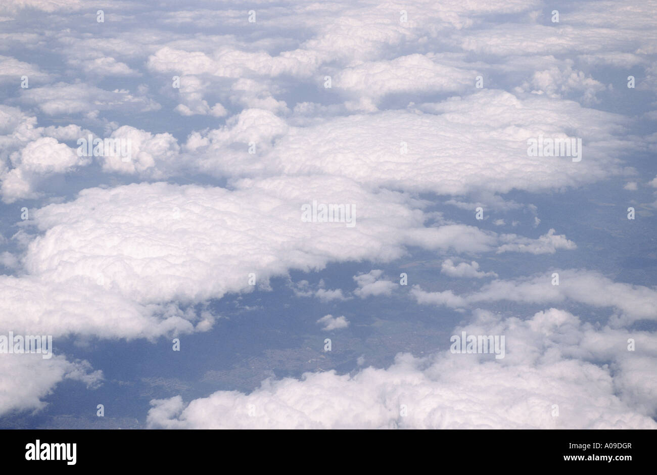 Flying above clouds top view hi-res stock photography and images - Alamy