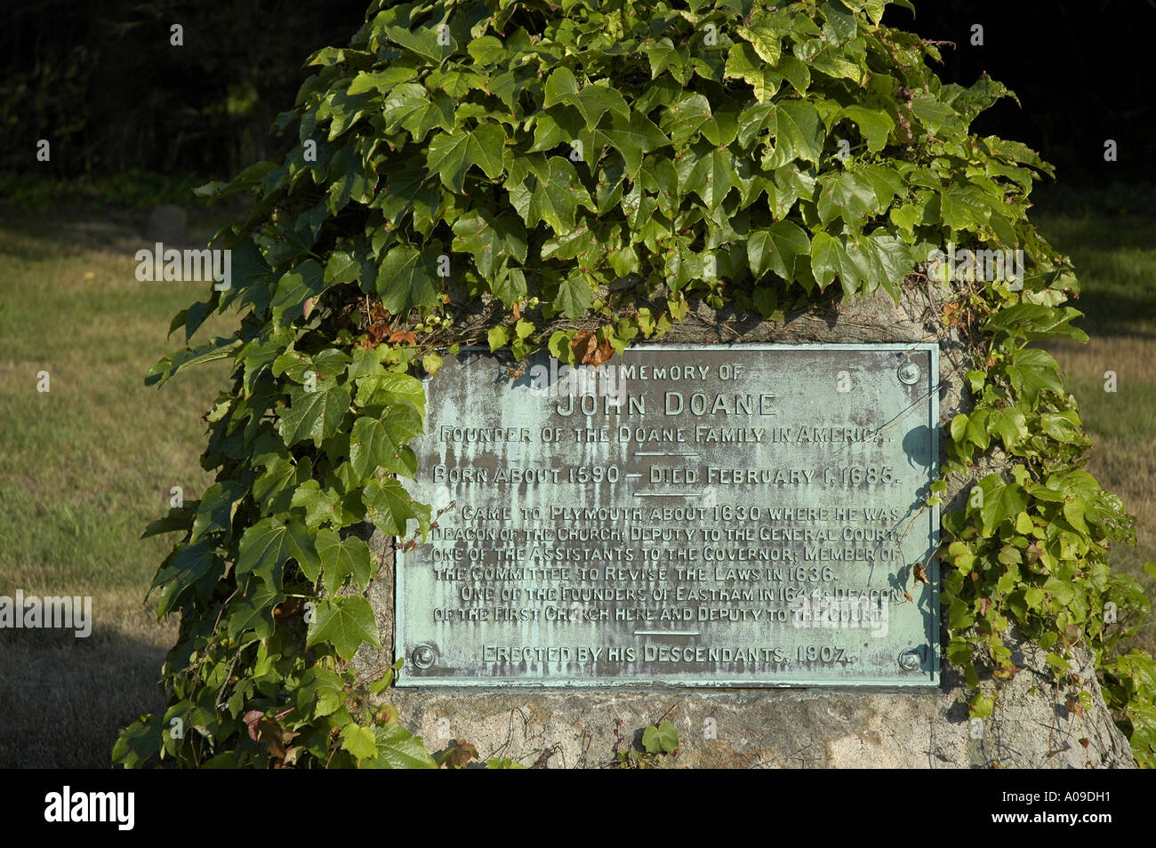 The Gravestone of John Doane, One of the Original Settlers of the New ...