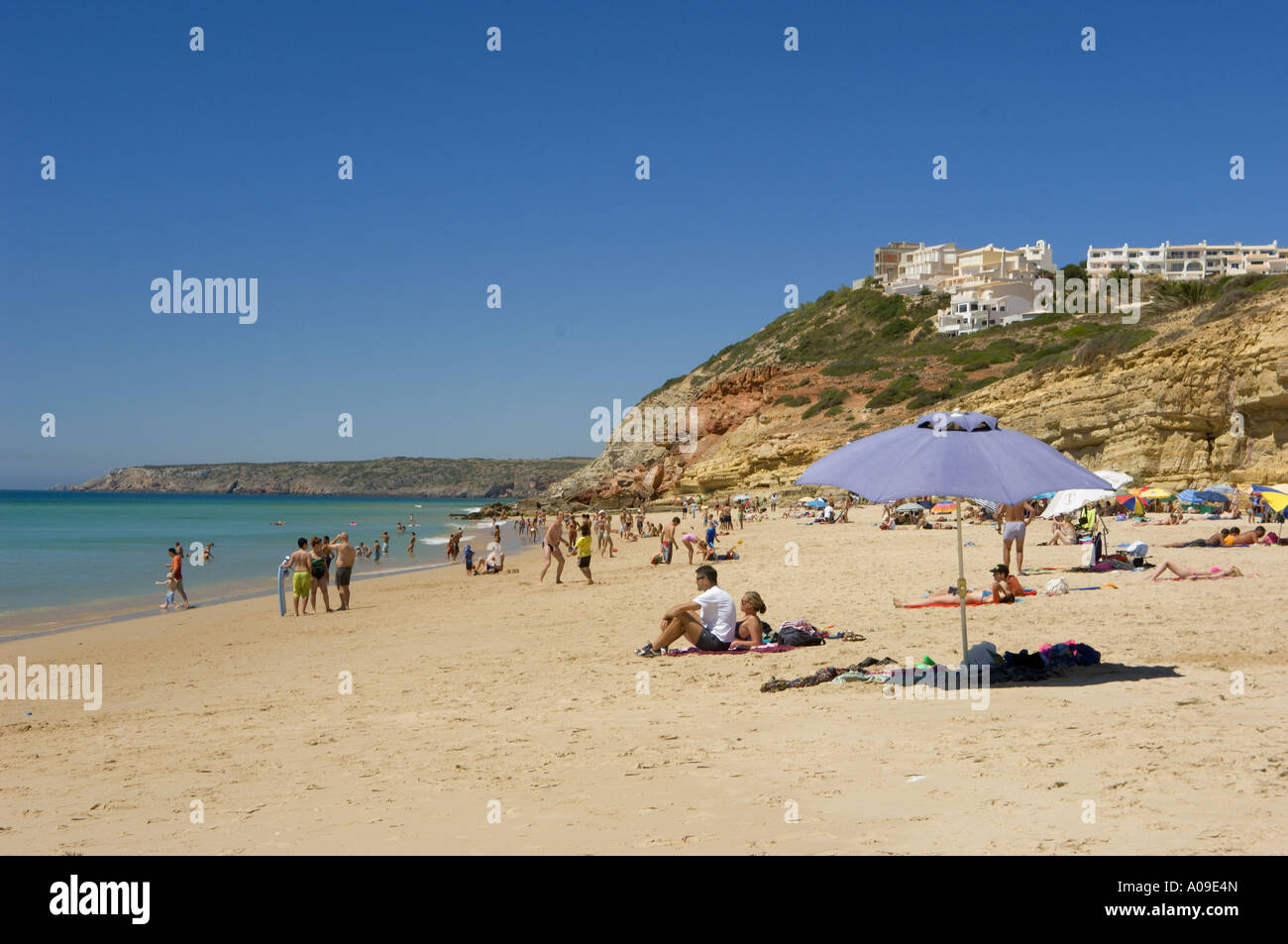 Praia de Salema beach, the Western Algarve, Portugal Stock Photo - Alamy