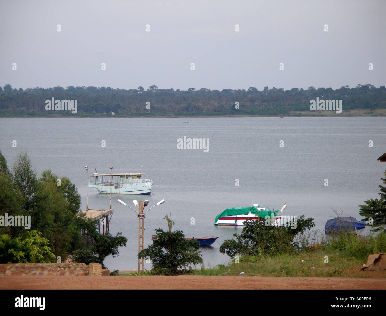 Boats on Lake Victoria at Entebbe, Uganda Stock Photo - Alamy