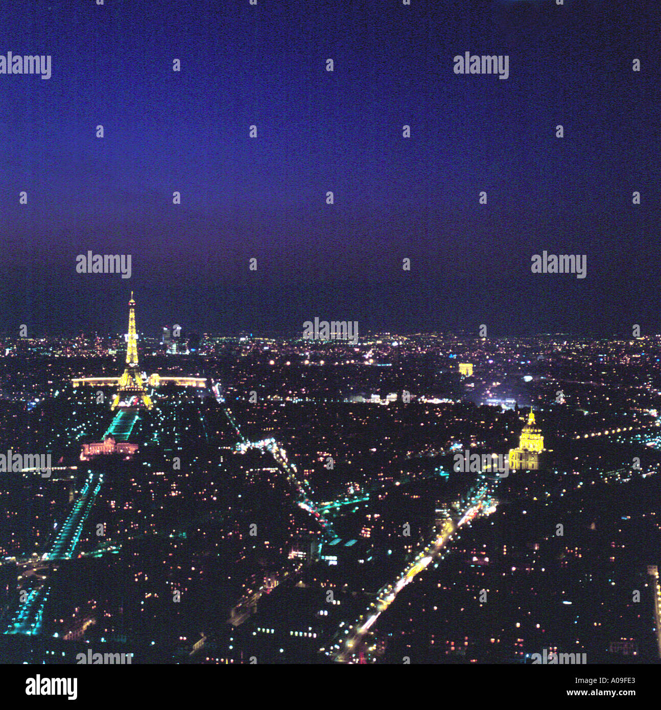 Paris by night France Stock Photo - Alamy