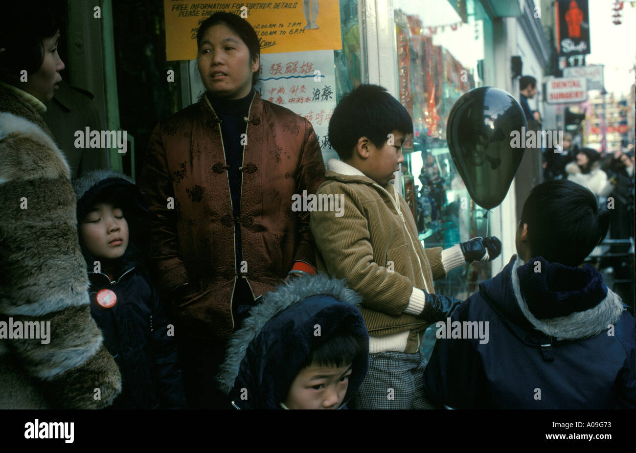 Chinese immigrant community Chinatown London 1970s parents and children ...