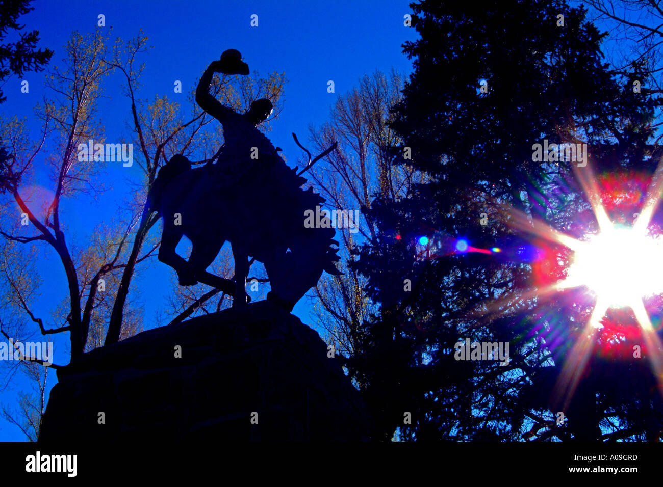Bronco cowboy statue hi-res stock photography and images - Alamy
