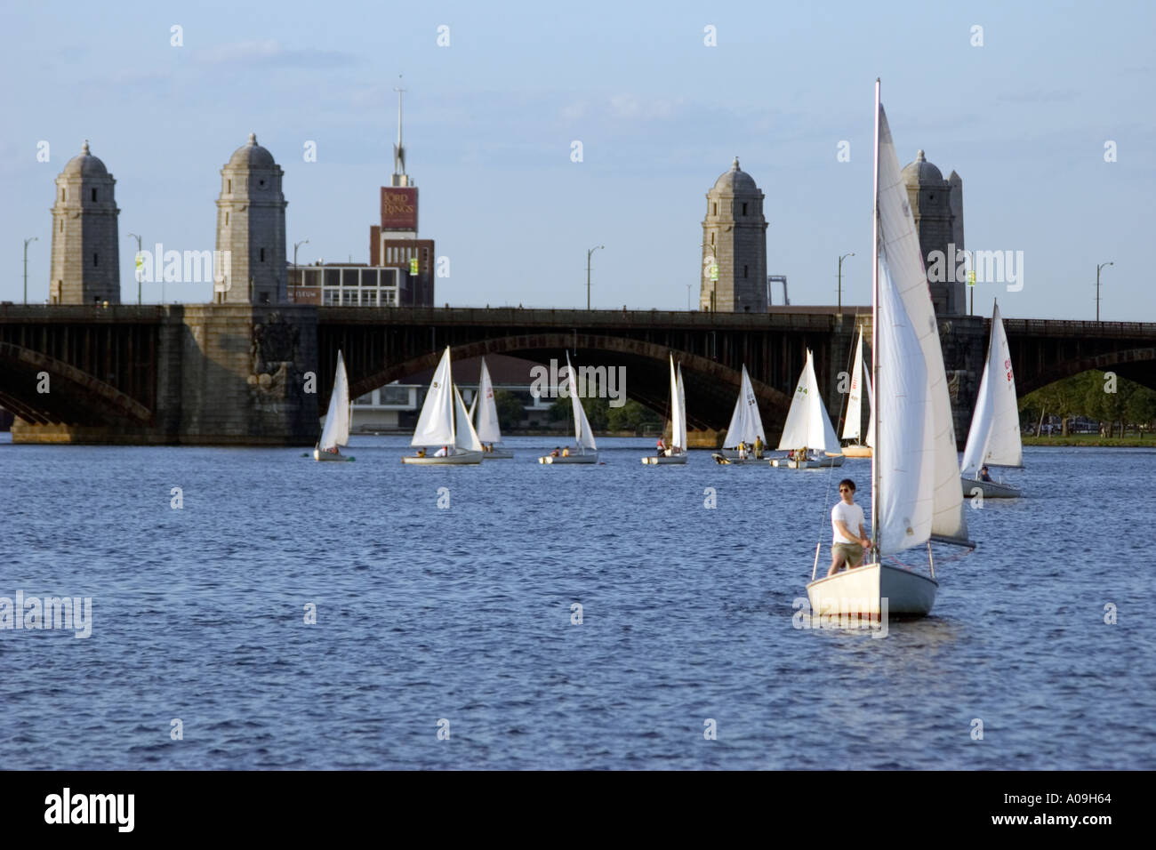 boats on charles river Boston Massachusetts Stock Photo - Alamy