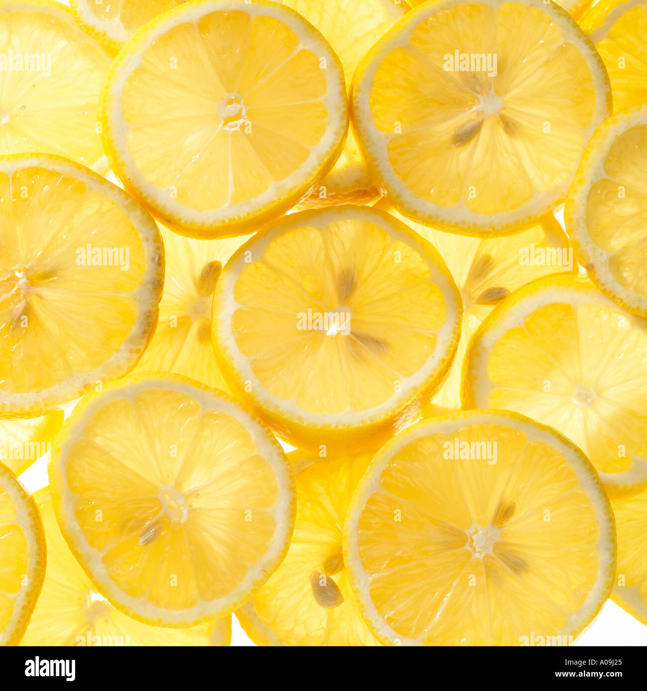 Lemon slices full bleed Keywords fruit still life Stock Photo - Alamy