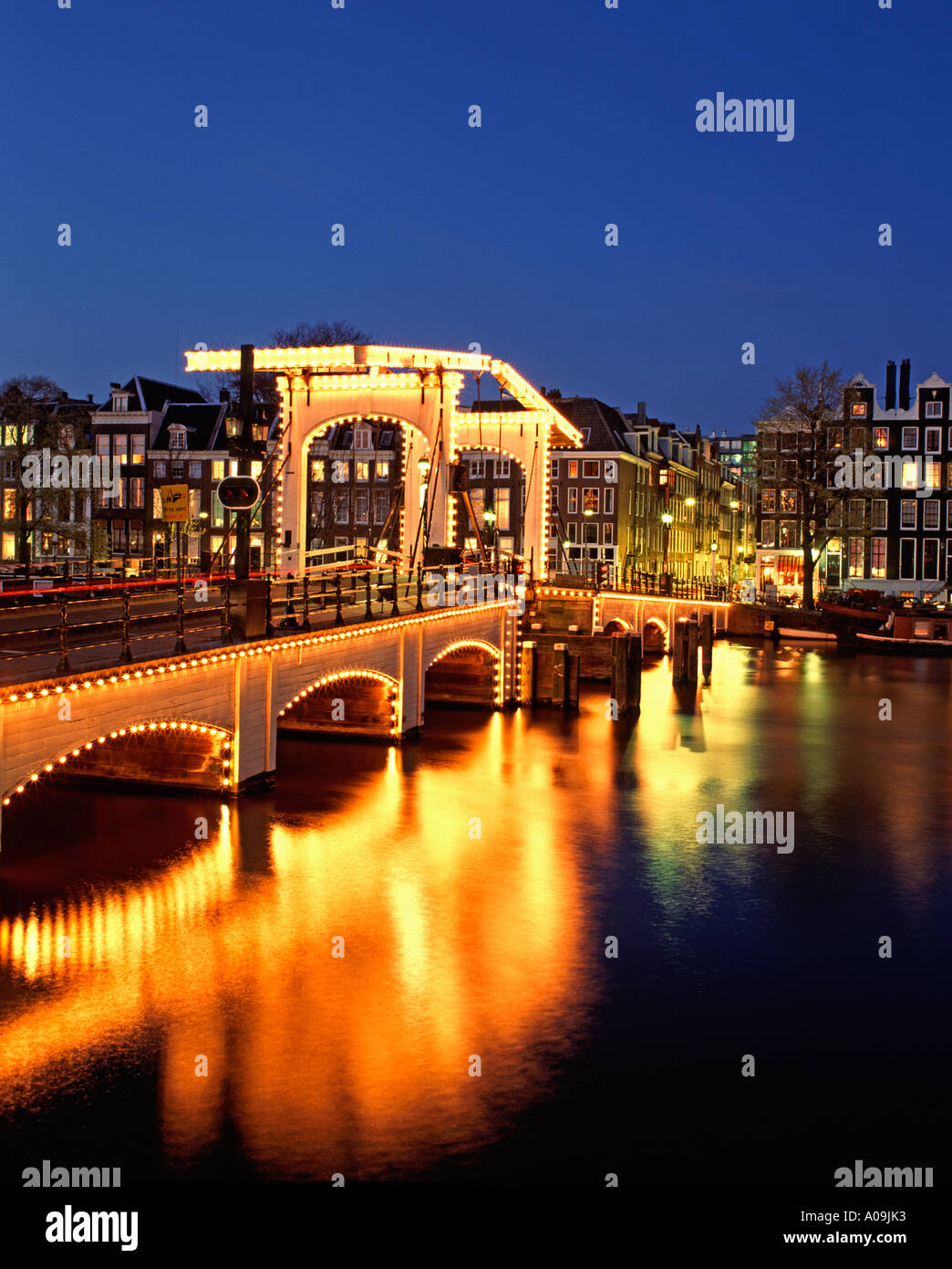 Skinny Bridge, Amsterdam, Holland Stock Photo - Alamy