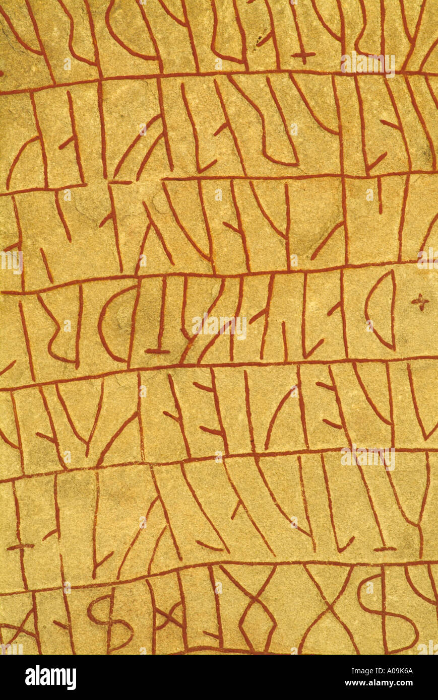 Runic Character Letters and text from the past Sweden Stock Photo - Alamy
