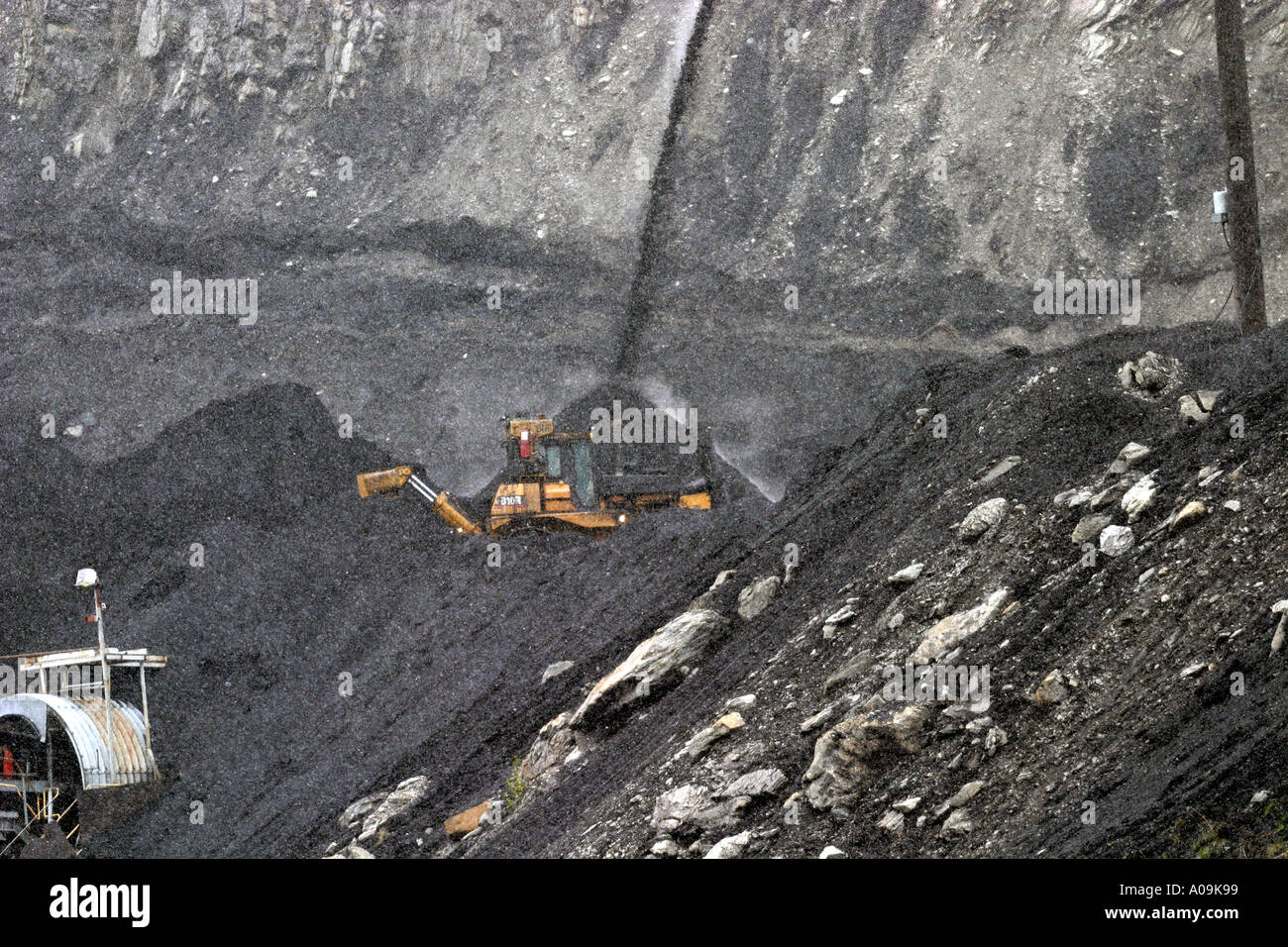 Coal mining in British Columbia Canada Stock Photo - Alamy