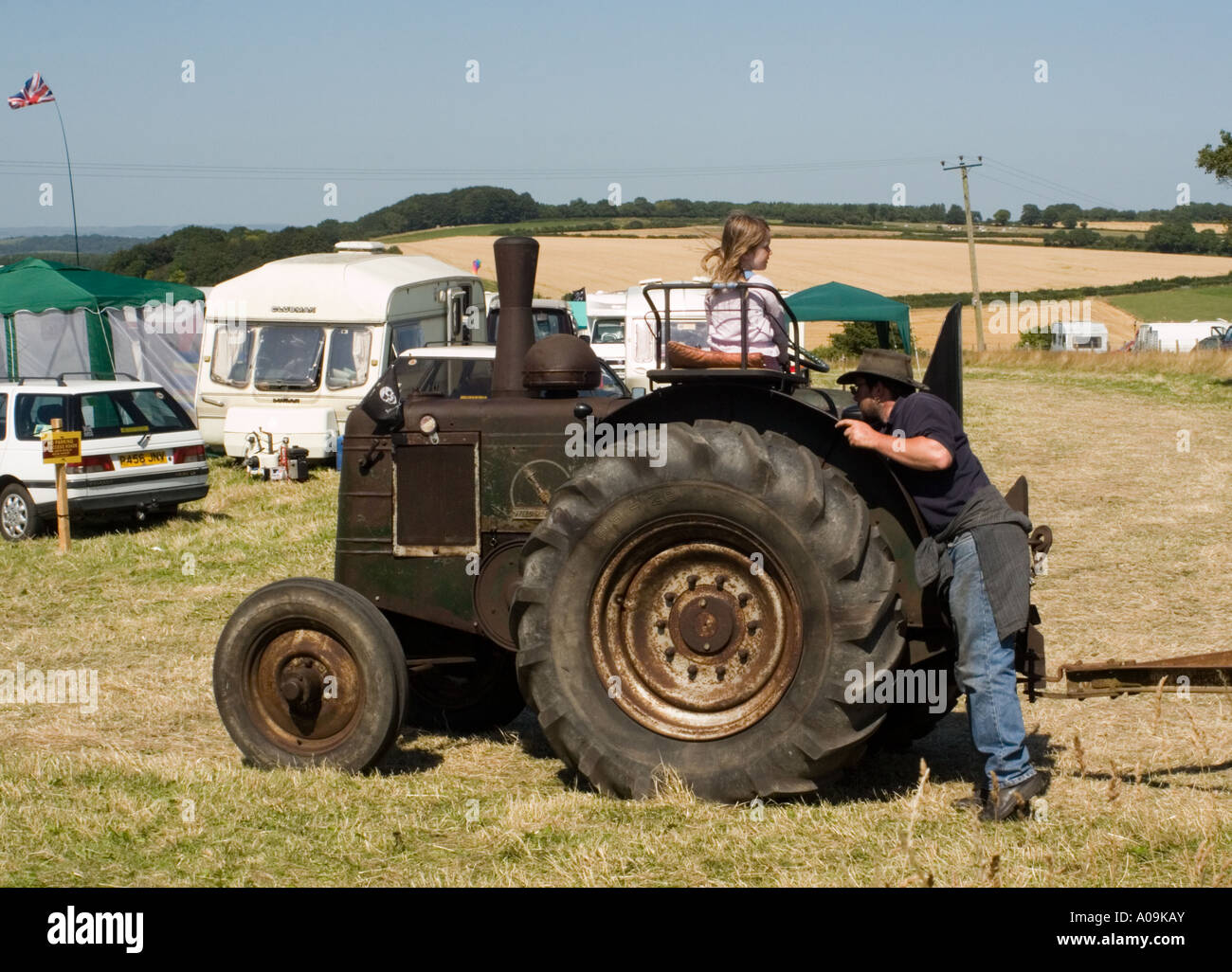 Vintage Field Marshall tractor at the Somerset Steam Spectacular Stock ...