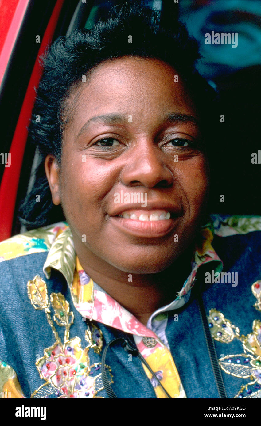 Black African American beautiful woman age 49 enjoying Rondo Days ...