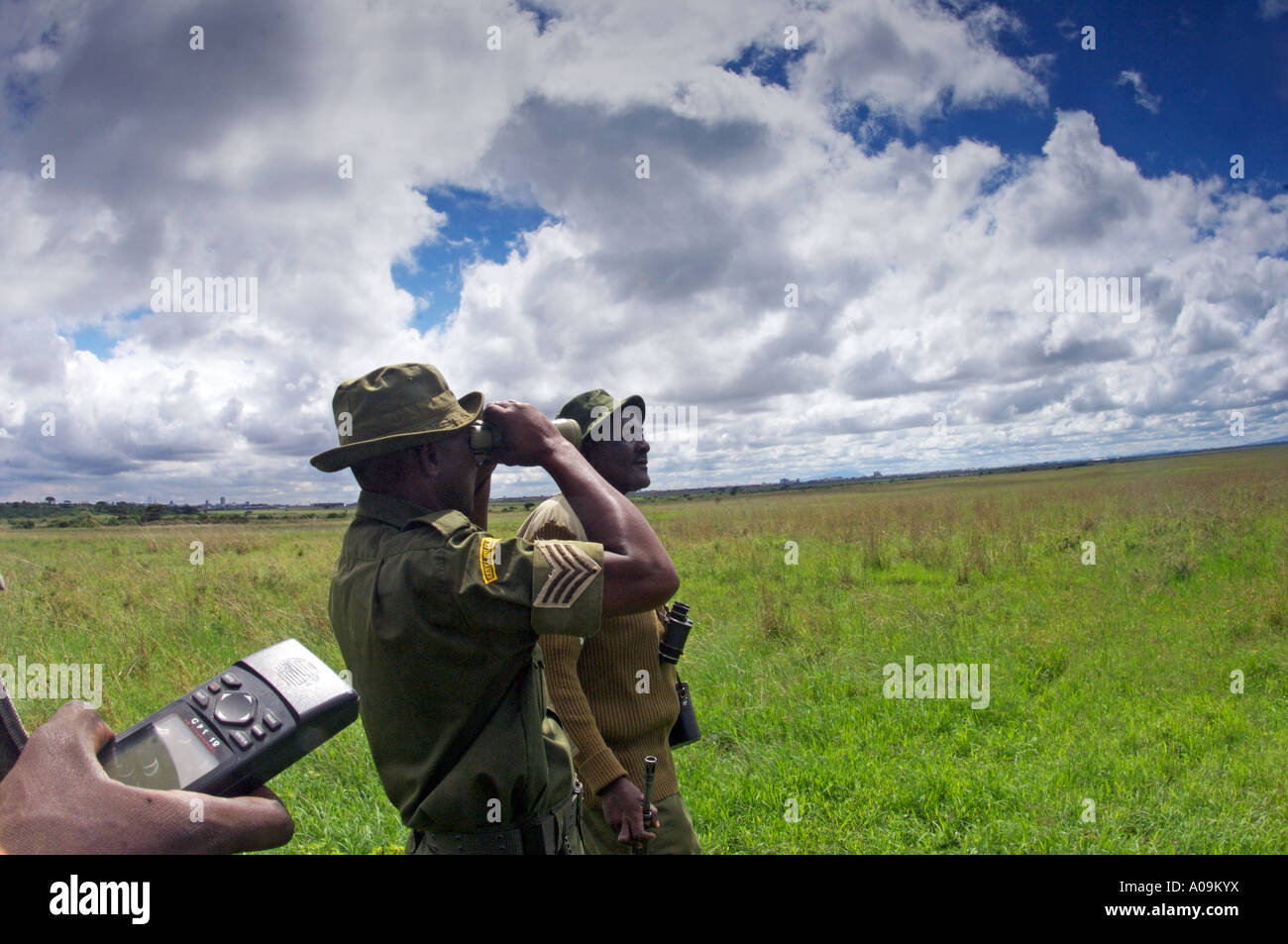 Rangers from the Kenya Wildlife Service (KWS) patrolling Nairobi ...
