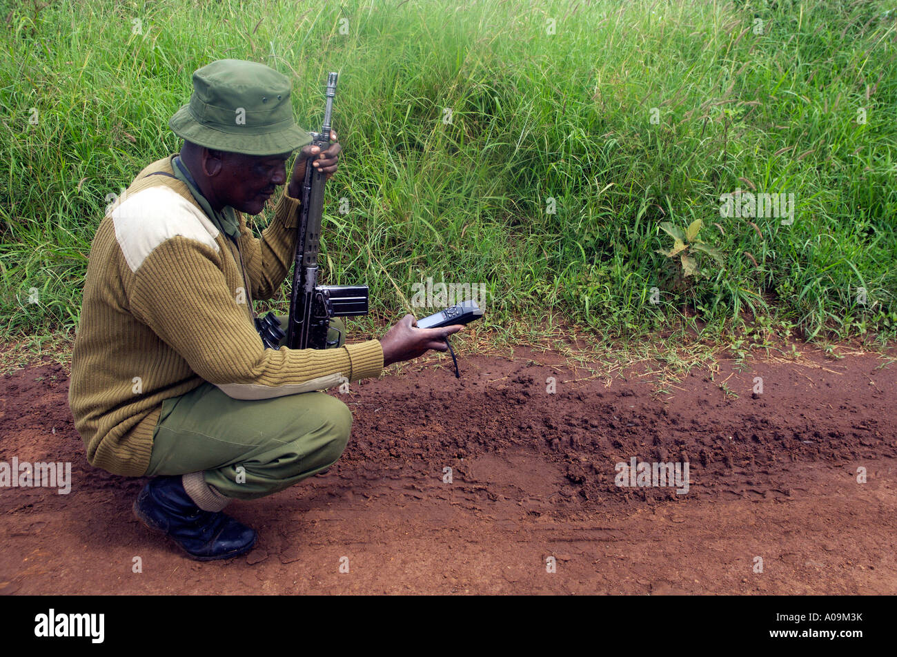 Rangers from the Kenya Wildlife Service (KWS) patrolling Nairobi ...