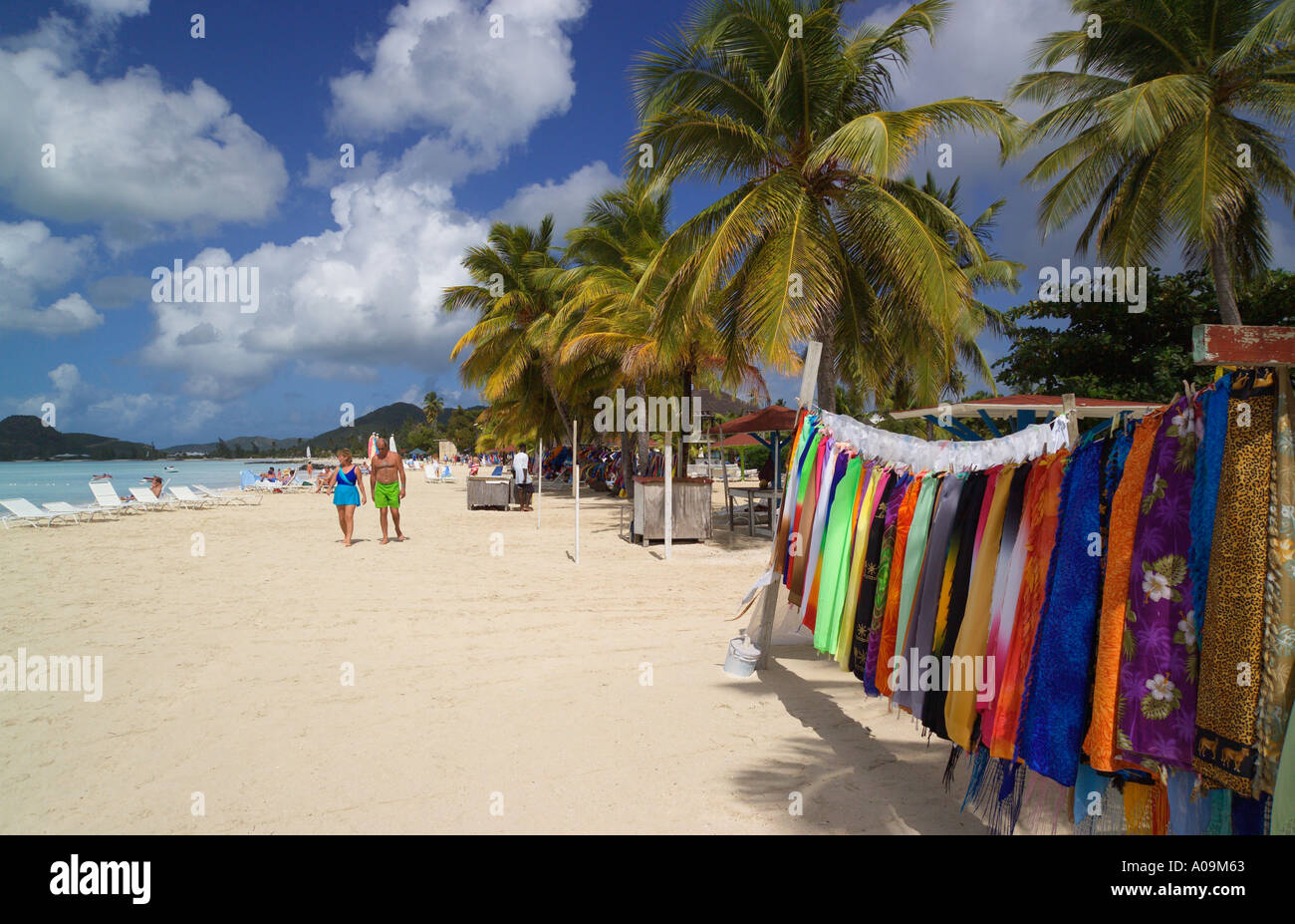 Jolly Beach Antigua Caribbean Stock Photo - Alamy
