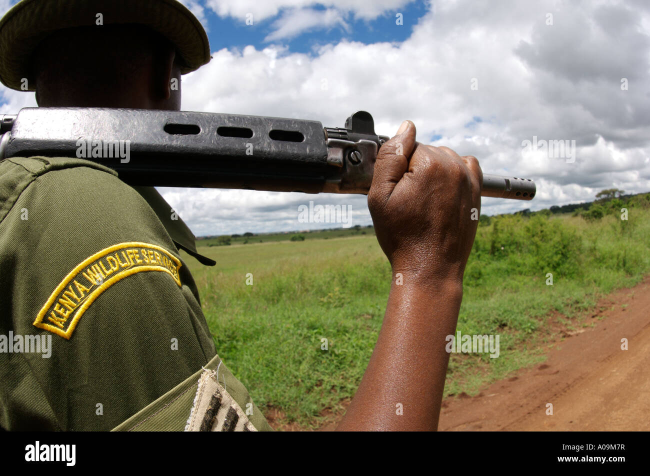 Rangers from the Kenya Wildlife Service (KWS) patrolling Nairobi ...