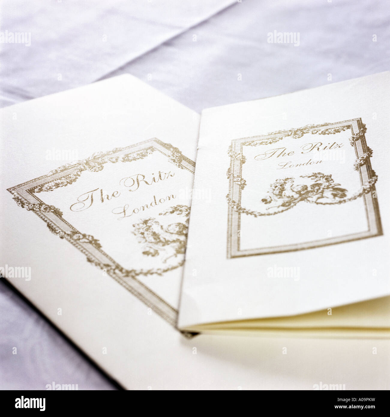 food menus at the Ritz London England UK Stock Photo - Alamy