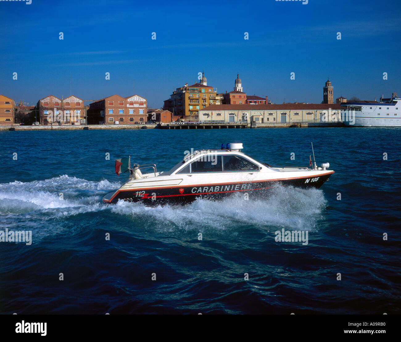 Venice carabinieri boat hi-res stock photography and images - Alamy
