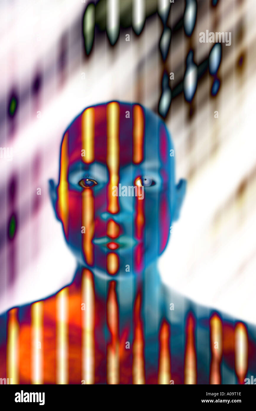 Face behind bars Stock Photo - Alamy