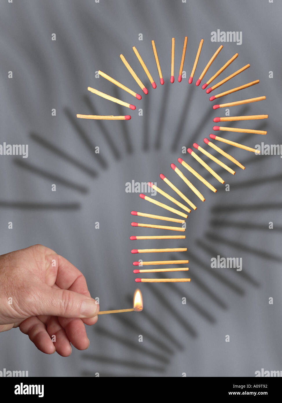 Burning question mark hi-res stock photography and images - Alamy