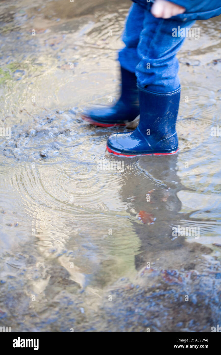 Wellingtons puddles hi-res stock photography and images - Alamy