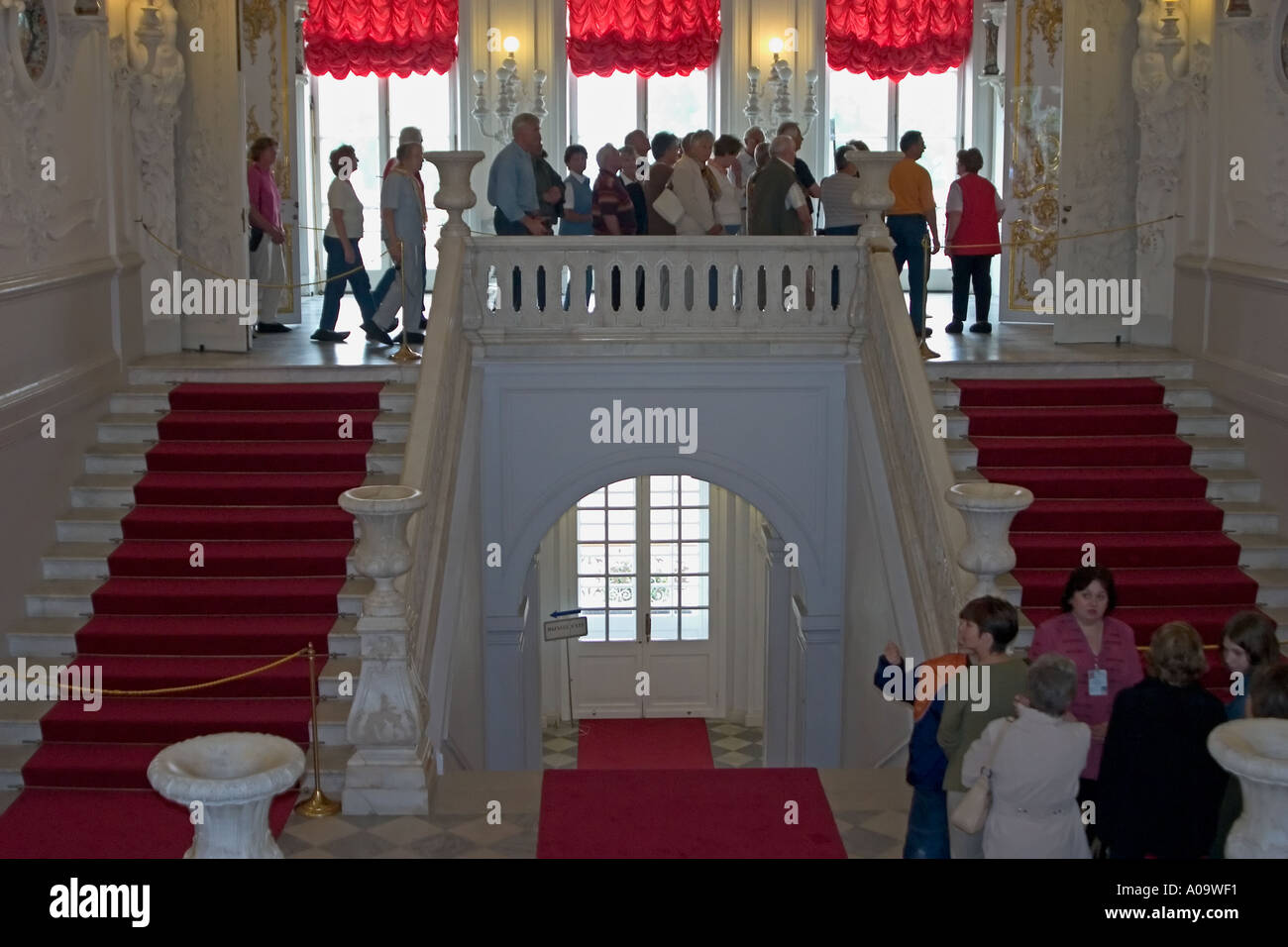 Main staircase Tsarskoye Selo St Petersburg Russia Stock Photo - Alamy