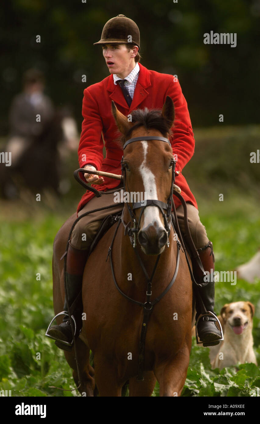 Master of Foxhounds with The South Shropshire Hunt Otis Ferry at a hunt ...