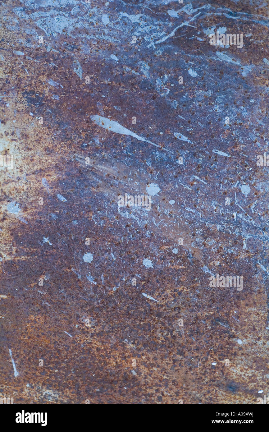 Rusted metal plate, colours form a texture Stock Photo - Alamy
