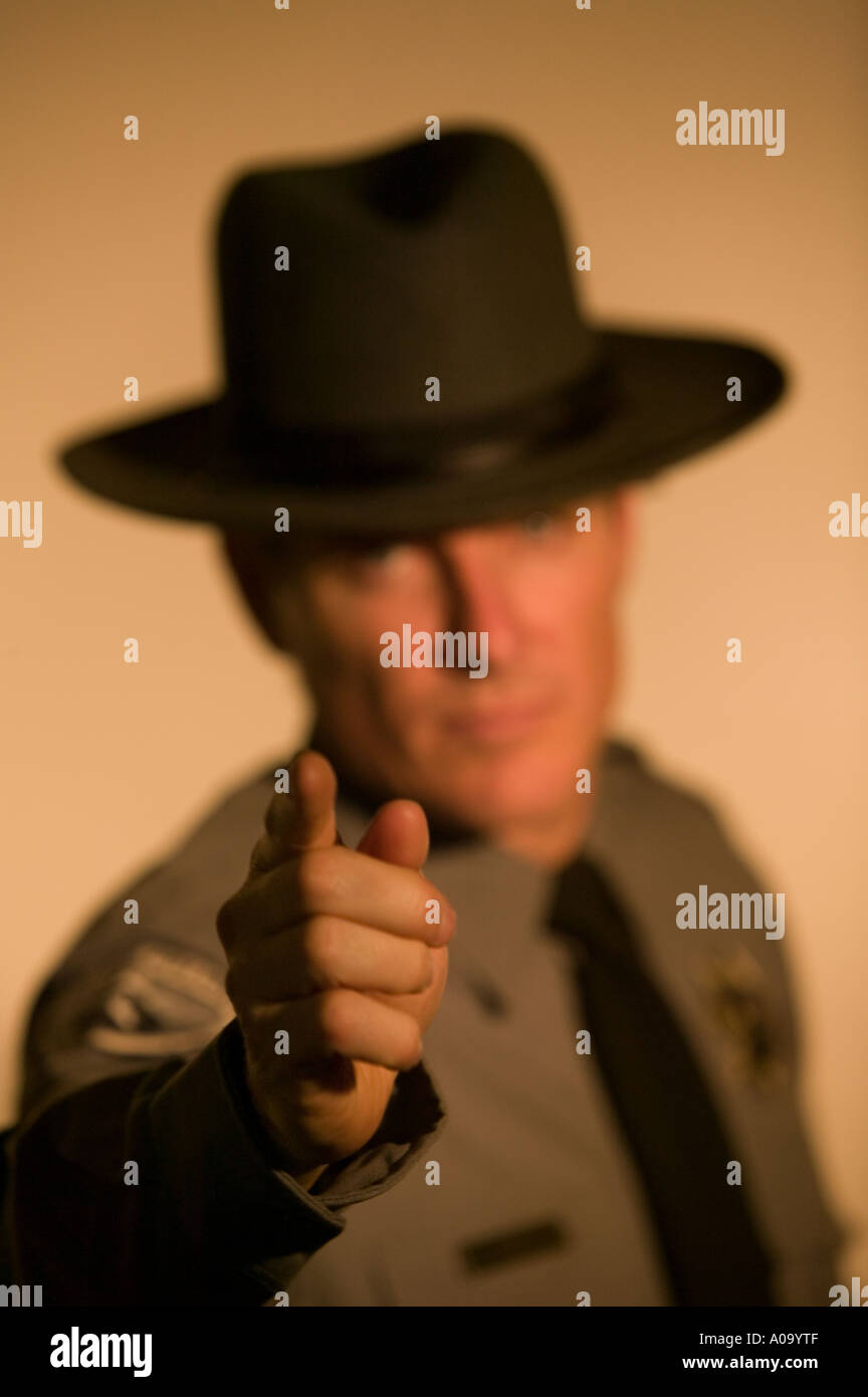 Police Officer Pointing Finger High Resolution Stock Photography and ...