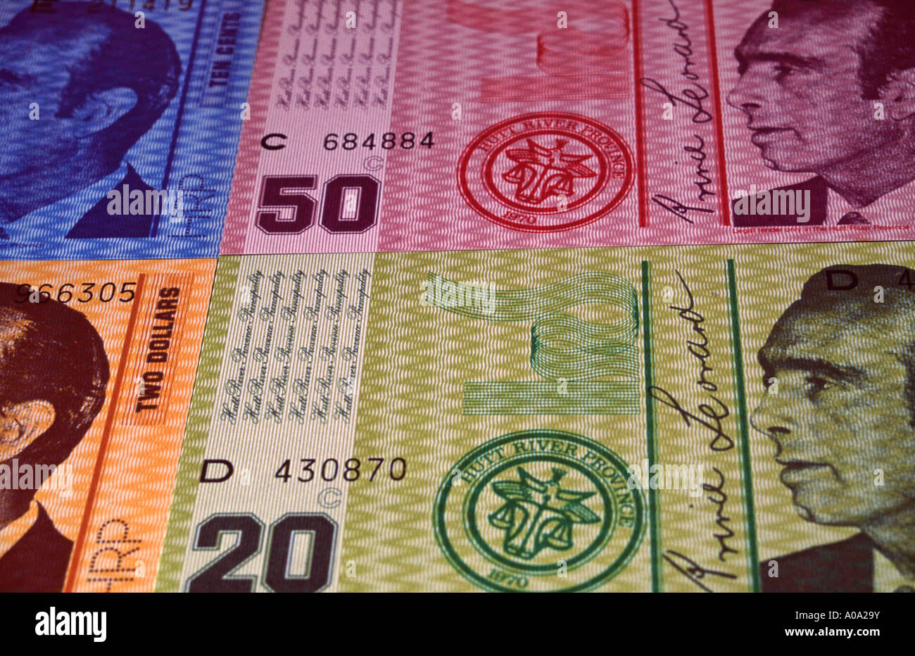 Dollar and cent notes - currency of Principality of Hutt River, a self ...