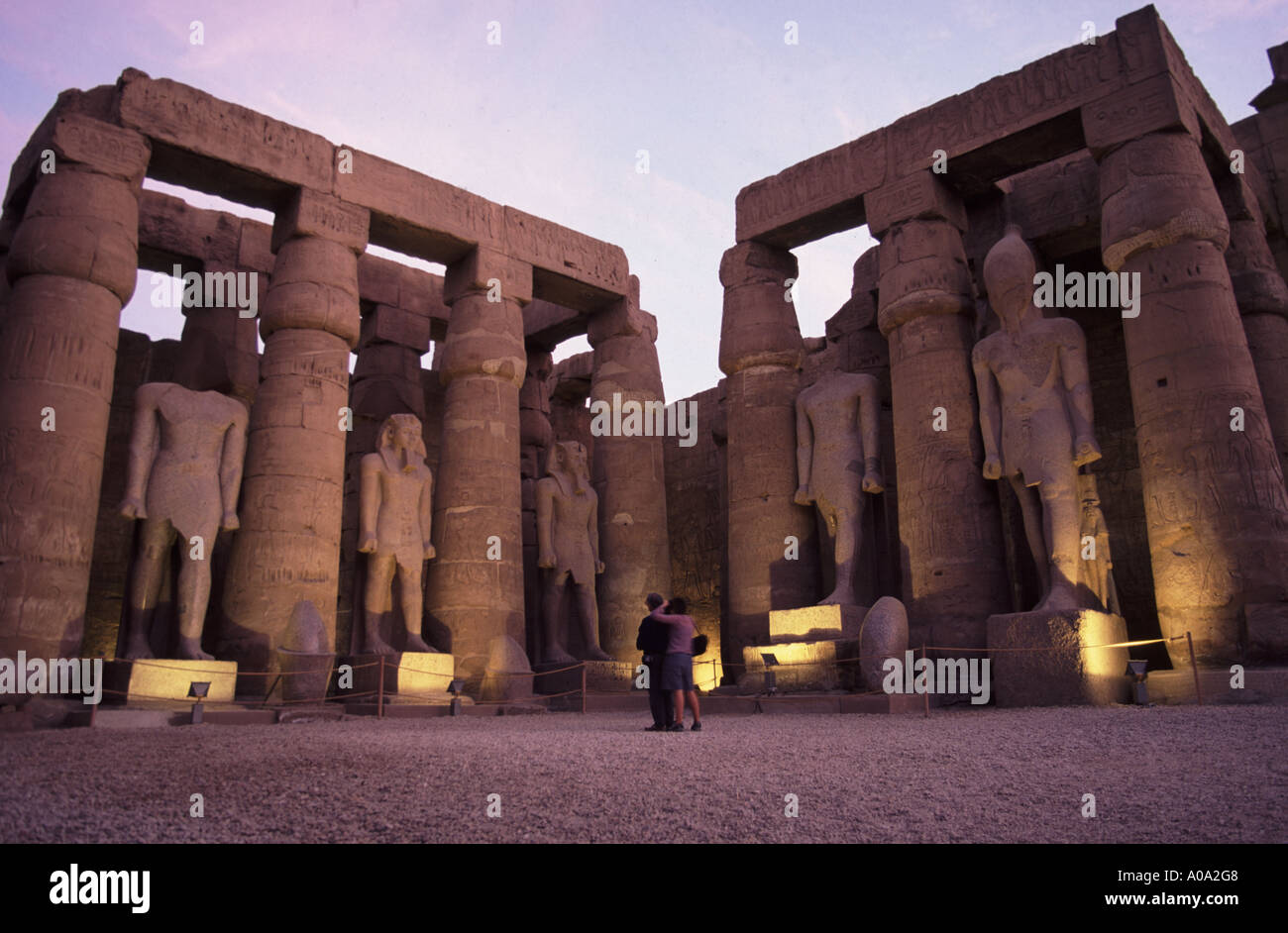 Thebes temple, Luxor, Egypt Stock Photo - Alamy