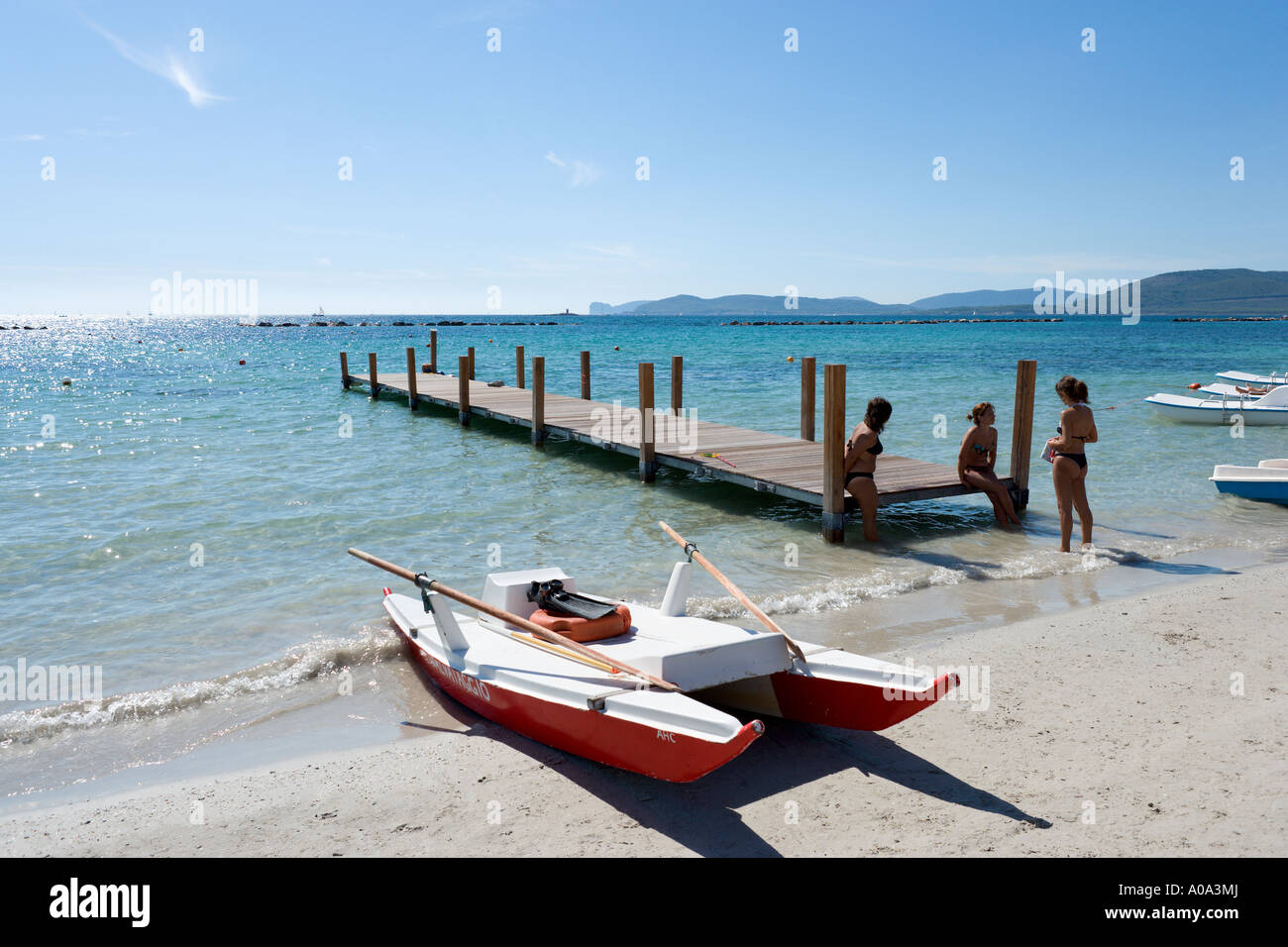 Lifeguard boat beach hi-res stock photography and images - Alamy