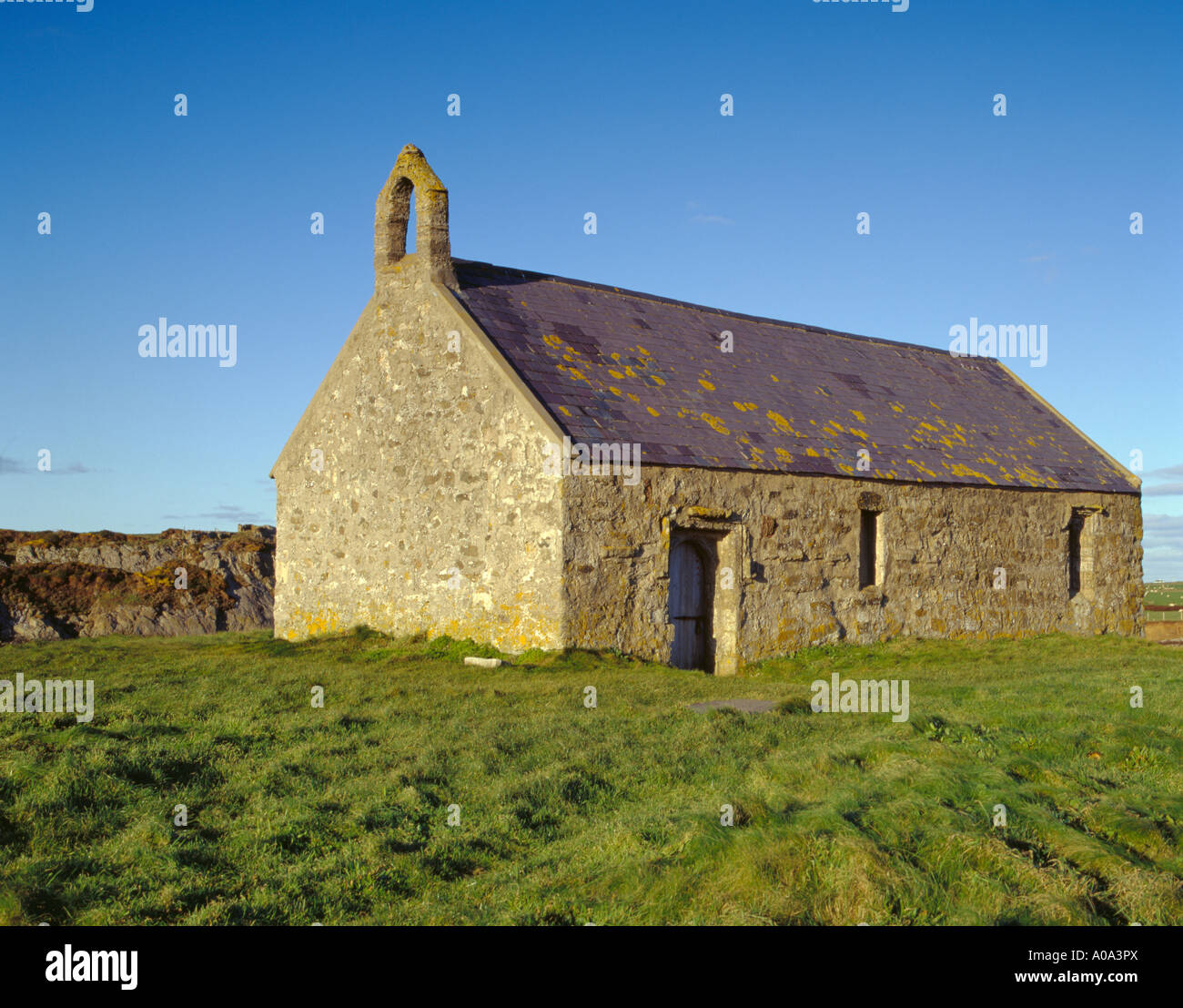 Saint Cwyfan's Church, Aberffraw, Anglesey, North Wales, UK Stock Photo ...