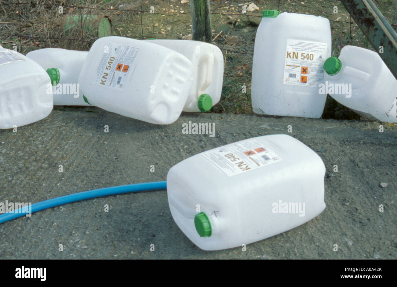 Agricultural chemical containers hi-res stock photography and images ...