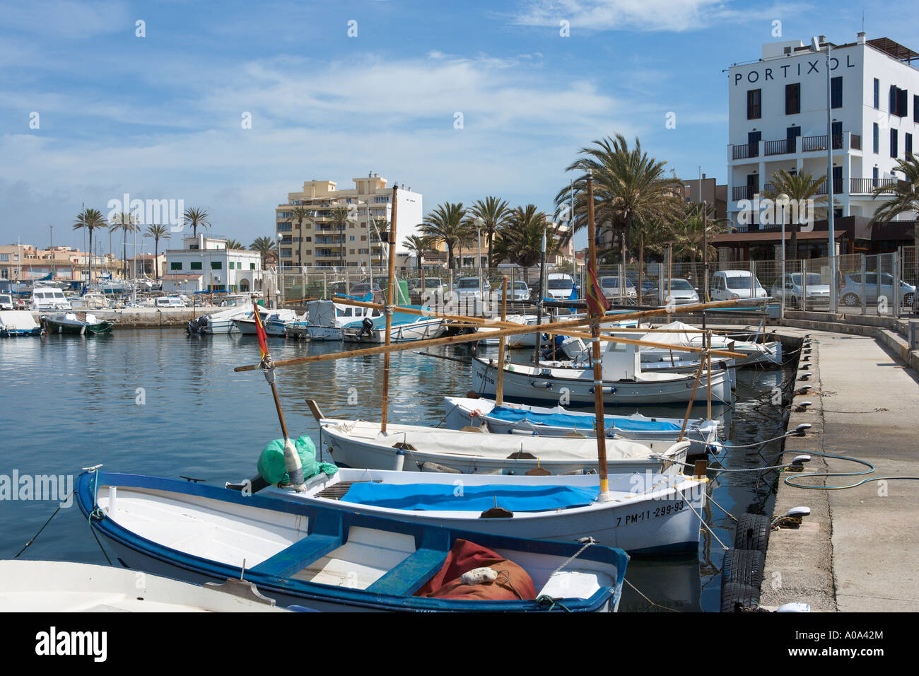 Portixol Harbour and Marina in the winter season, Palma, Mallorca ...