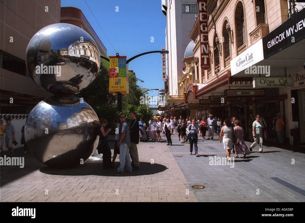 Rundle Street Adelaide Australia Stock Photo - Alamy