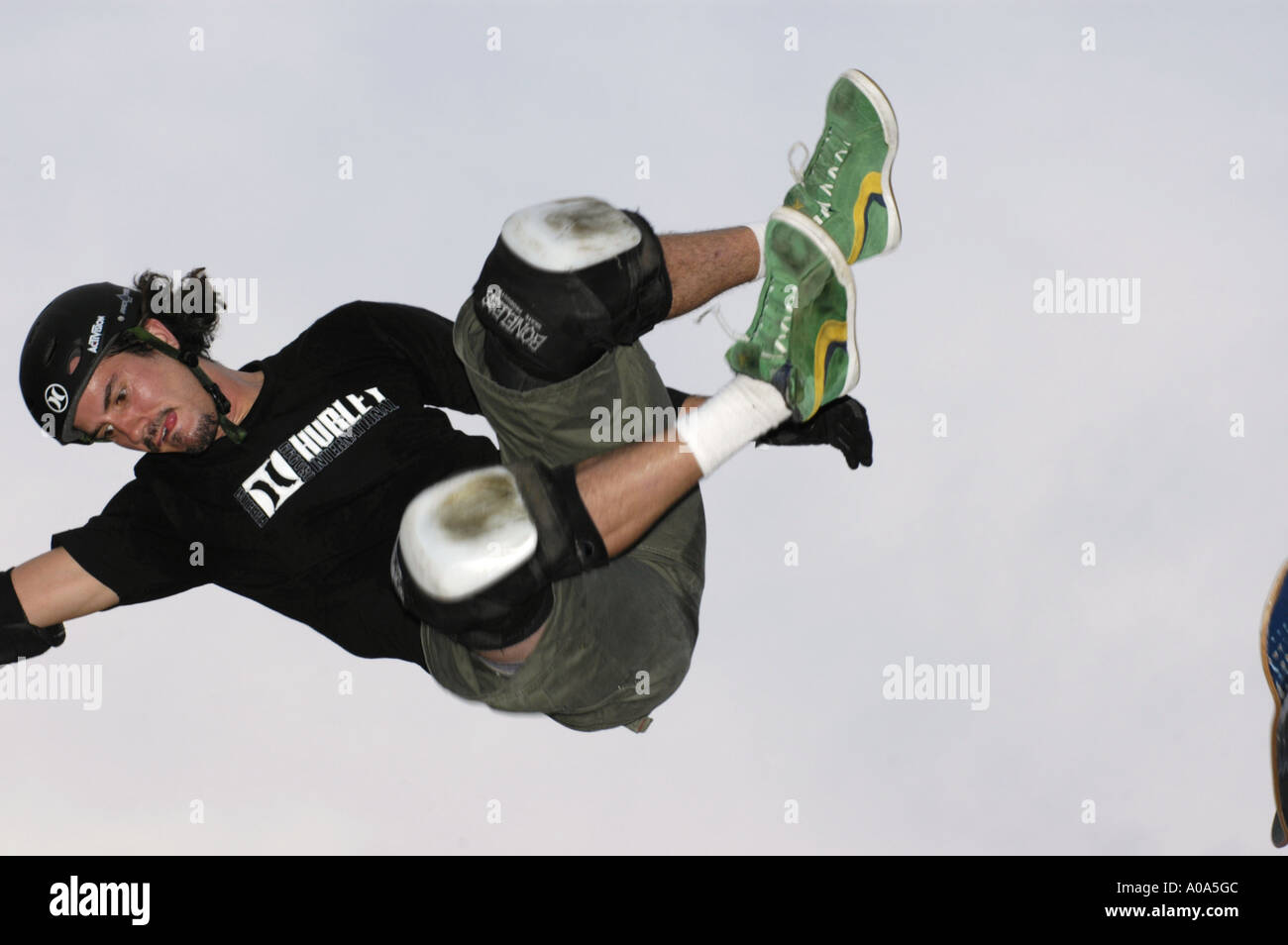 Professional skater Bob Burnquist puts on a show at the Thailand X ...