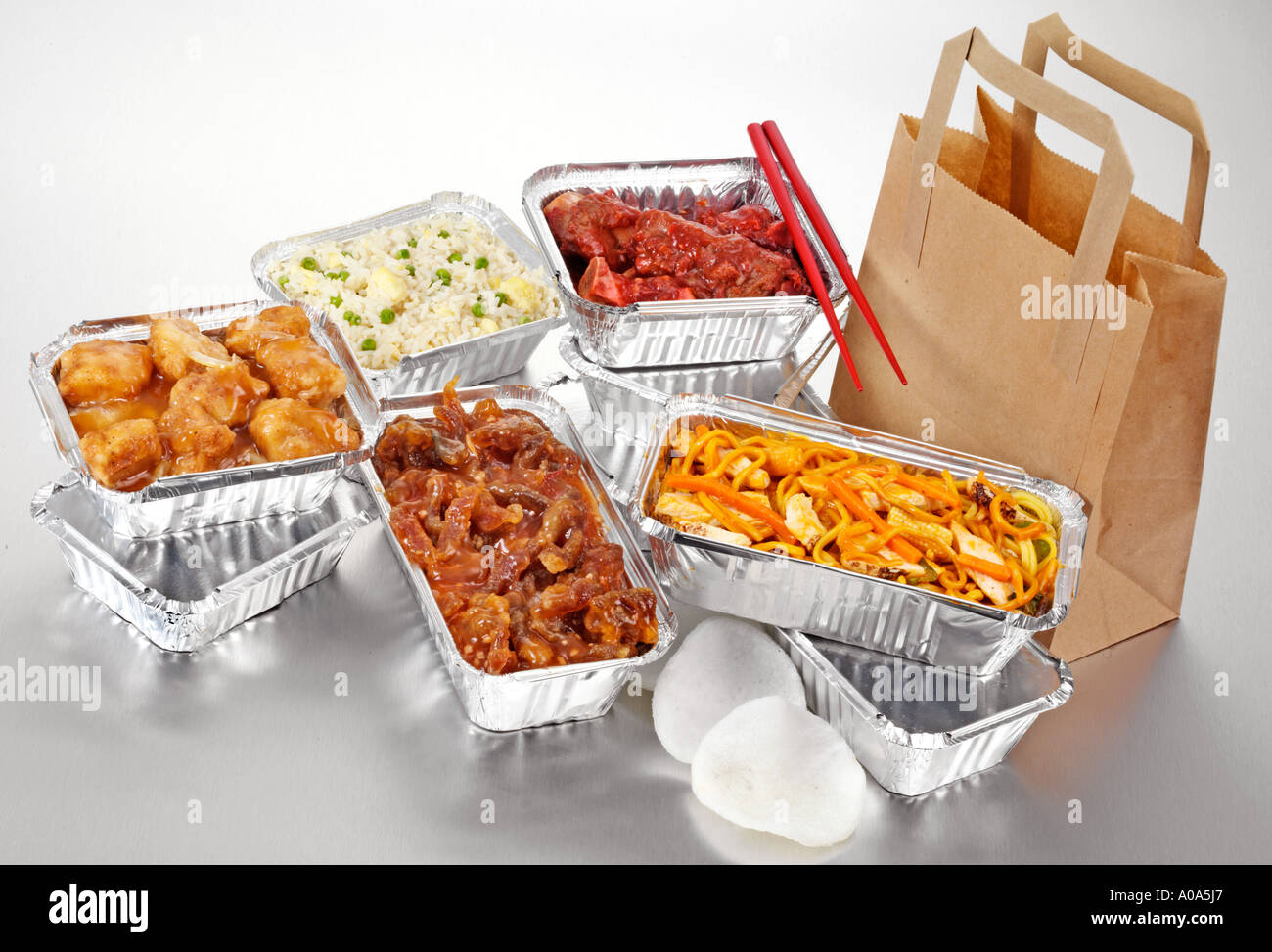 CHINESE FOOD TAKE AWAY SELECTION Stock Photo - Alamy