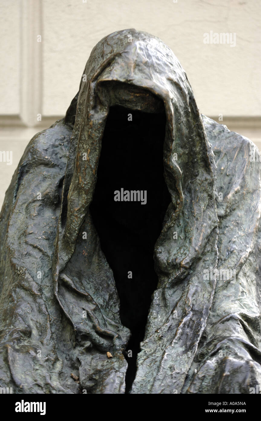 gothic statue prague Stock Photo - Alamy