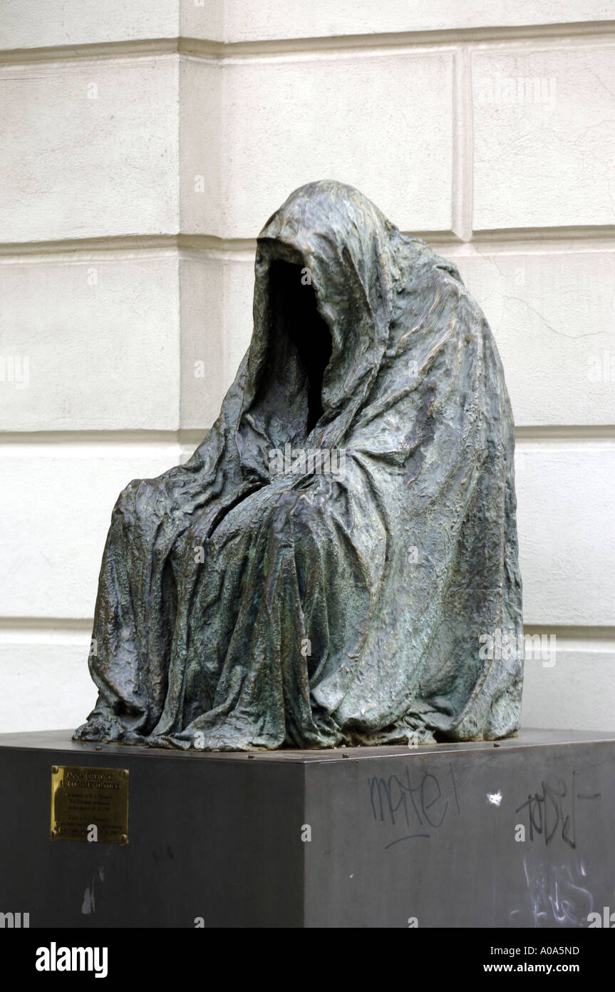 gothic statue prague concept fear man woman person figure ghostly Stock ...