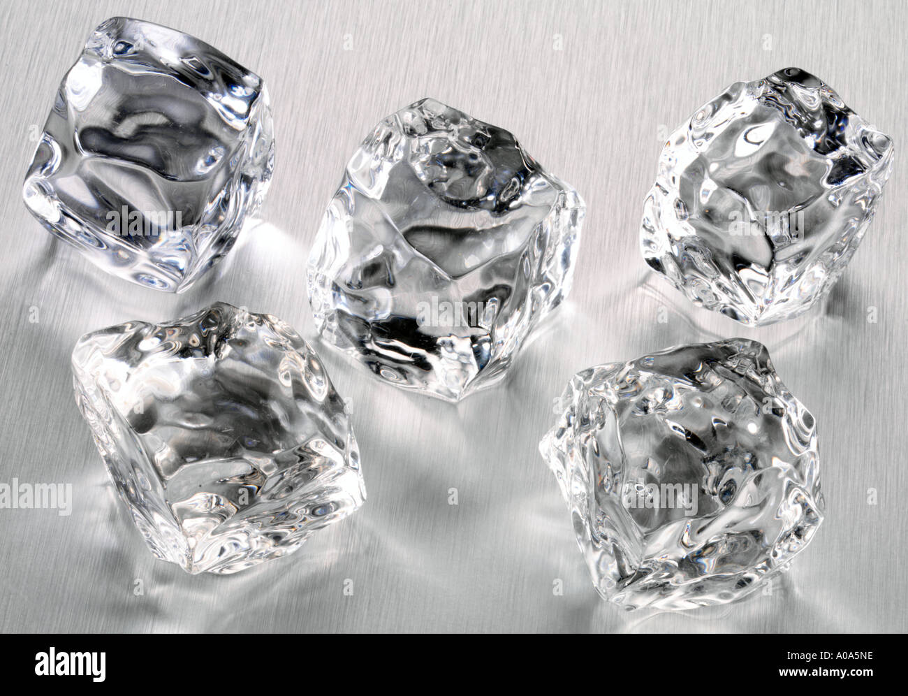 ICE CUBES ON METAL BACKGROUND Stock Photo - Alamy
